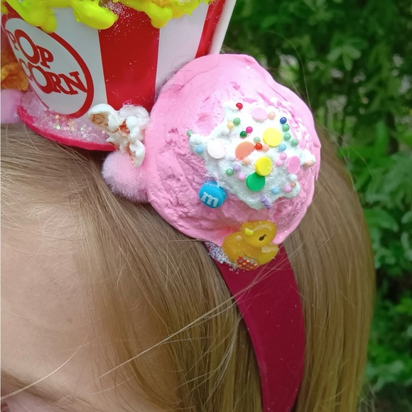 Accessories | Circus Theme Popcorn Headband | Poshmark